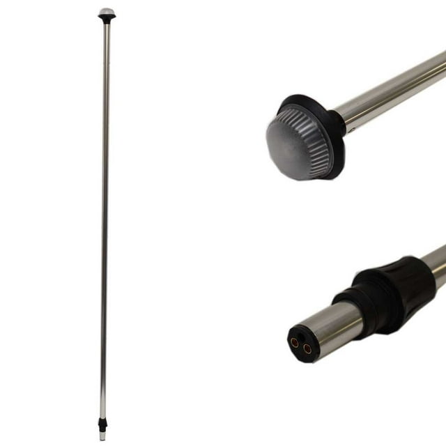 Perko Boat Stern Pole Light 140008CHR | 61 Inch Incandescent Aluminum ...
