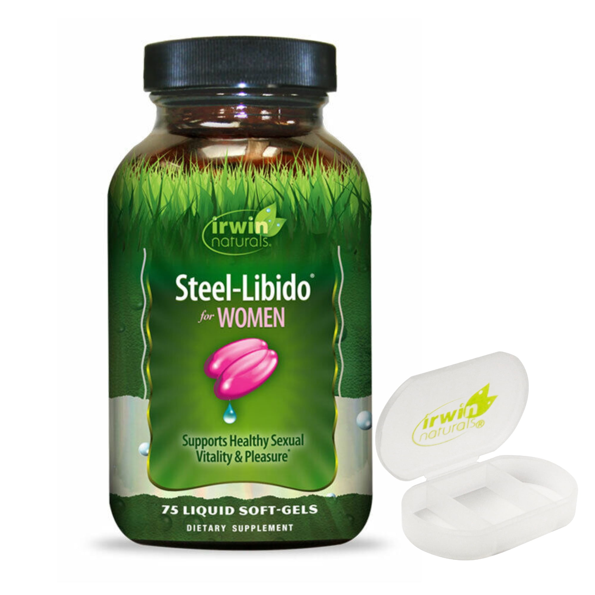 Irwin Naturals Steel Libido For Women 75 Liquid Softgels Bundle With A