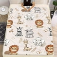 A Printed Cartoon Animal Flannel Blanket, Warm And Soft for Use on ...