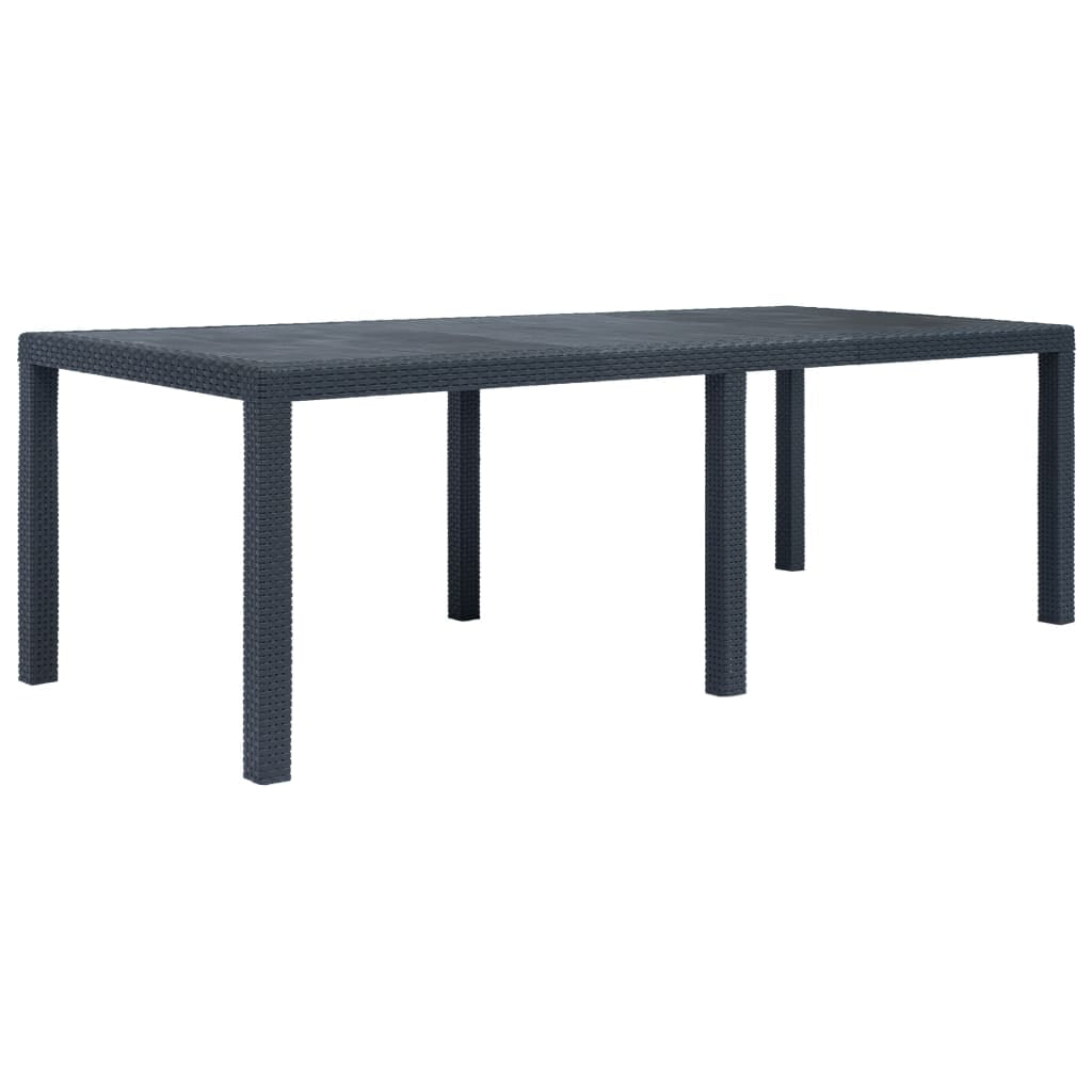 Click here for Vidaxl Garden Table Anthracite 220x90x72 Cm Plasti... prices