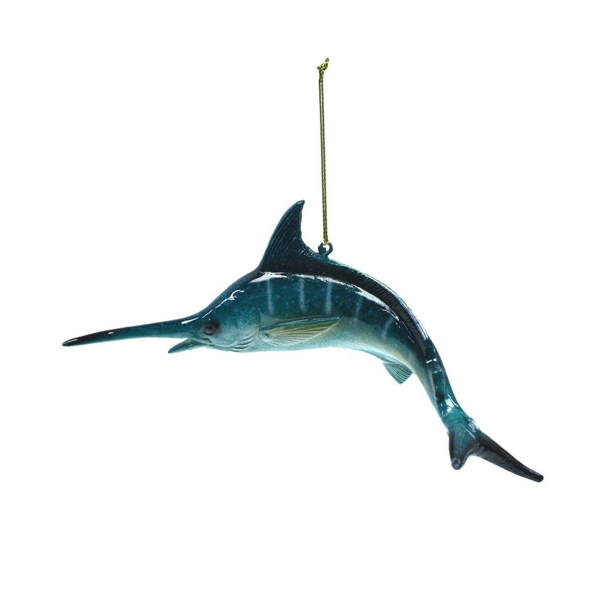 Hanging Swordfish Christmas Tree Ornament Big Game Sport Fisherman ...