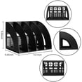 A4 File Holder Magazine File Folder Desk Organizer, Vertical ...