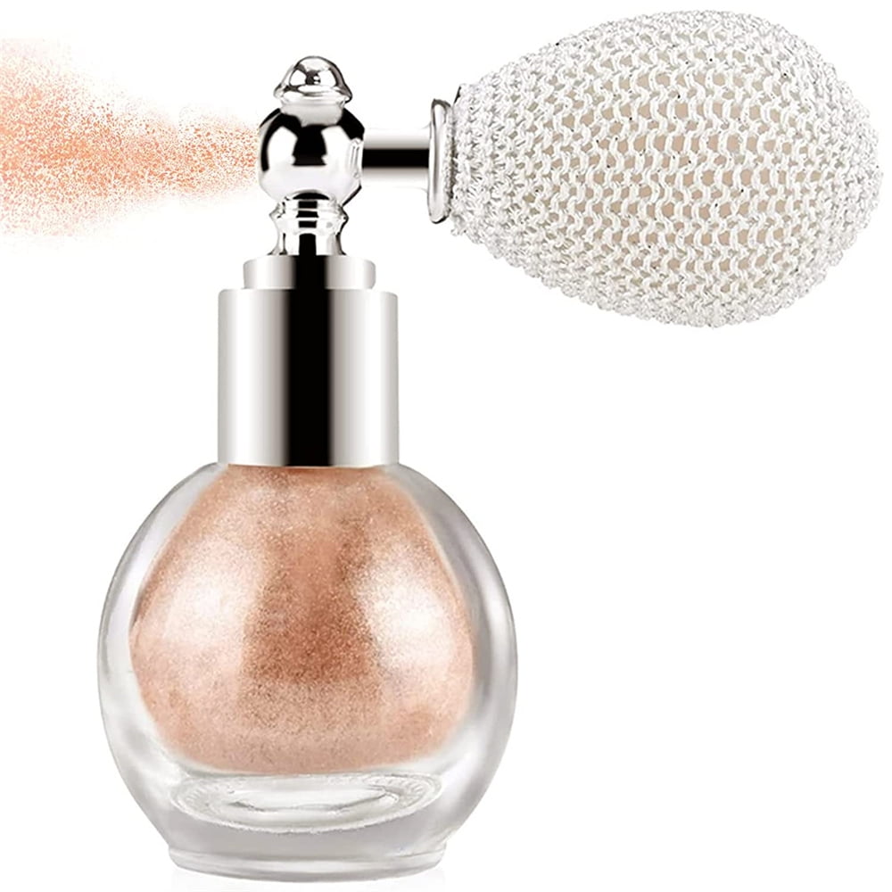 NOGIS 1Pcs Highlighter Powder Spray,Glitter High Gloss Powder,Shimmer ...