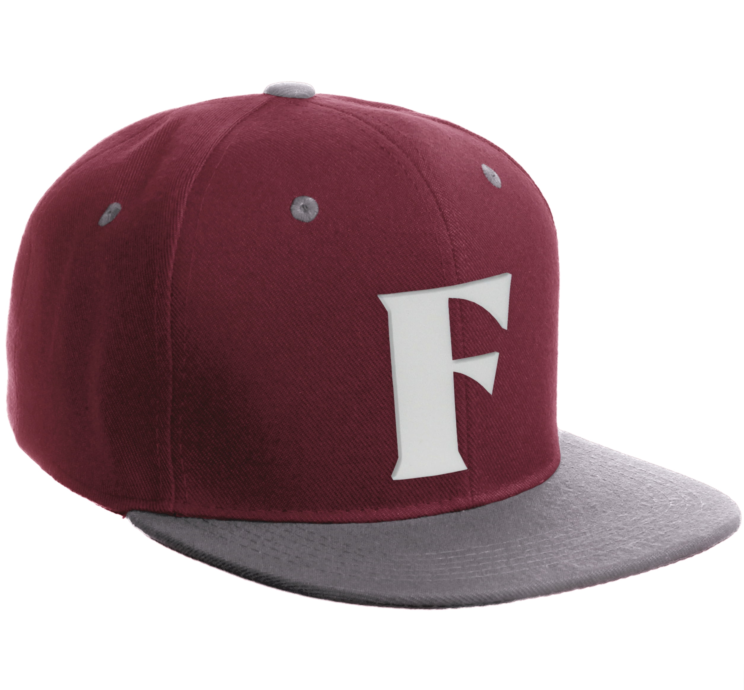 Daxton Classic Snapback Hat 3D Capital Alphabet Letters Flat Bill Visor ...