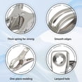 60 PCS Garden Clips, Stainless Steel Greenhouse Clips 5/8 Inch Large ...