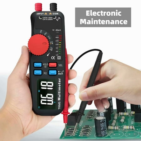 Multimeter Color LCD True RMS 6000 Count Automatic Range Digital ...
