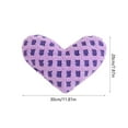 JoyMoreHome Valentine Day Heart Shape Grid Throw Pillow, Soft ...
