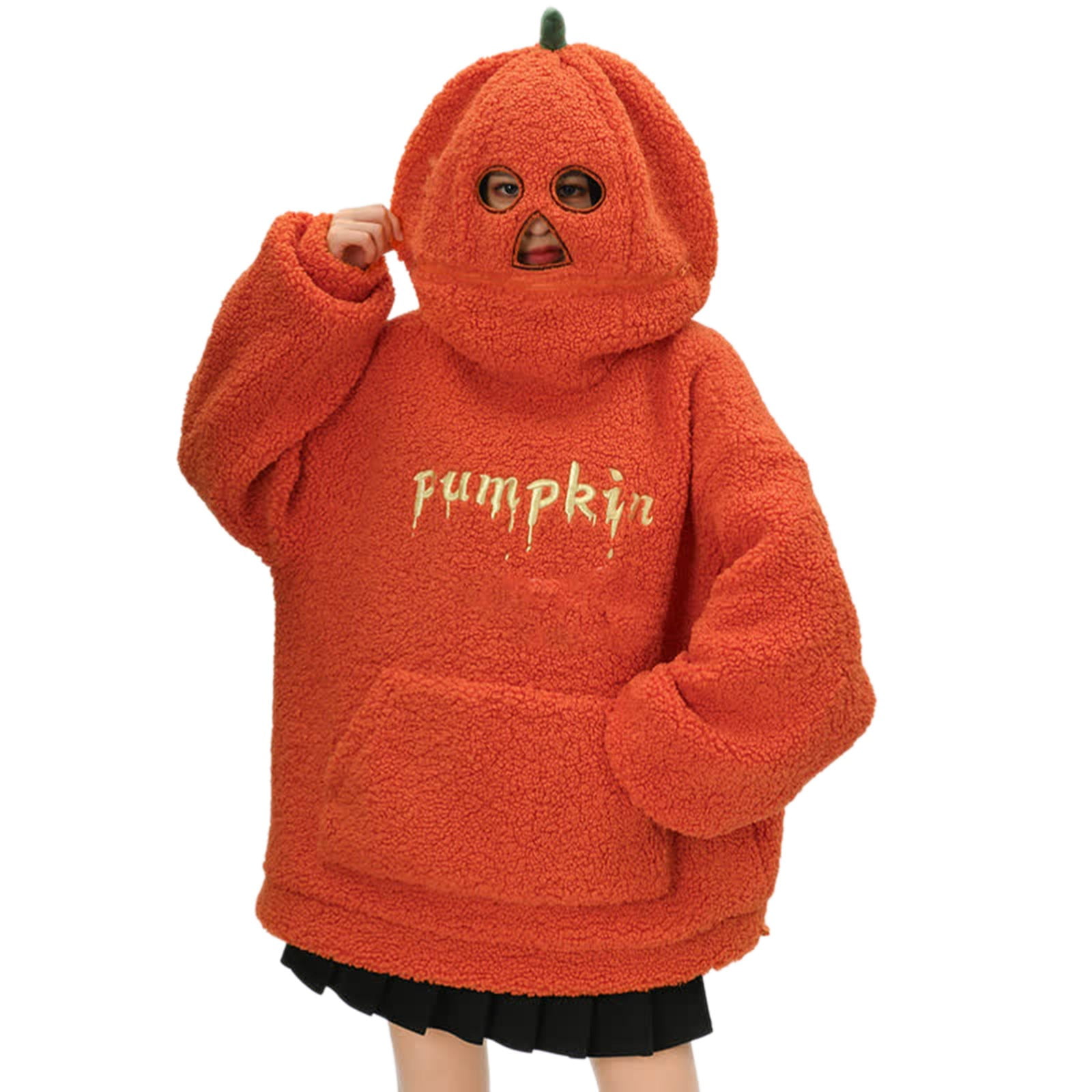 Click here for Zhenhong Womens Halloween Plush Hoodie Fall Winter... prices