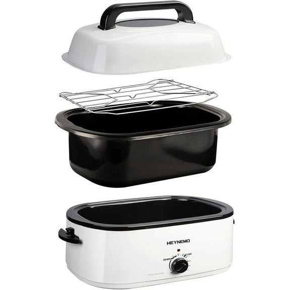 Oster Large 18-Quart Countertop Roaster Oven for Turkey and Ham with ...