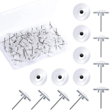 SagaSave 100/200× Transparent Push Pin for Cork Boards Bulletin Boards ...