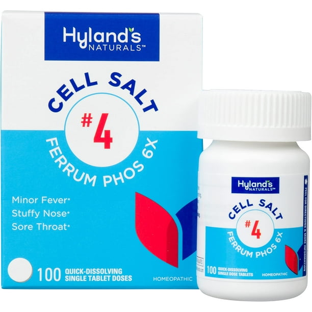 Suplemento Hyland's No. 4 Cell Salt Ferrum Phos, 6 veces 100 tabletas ...