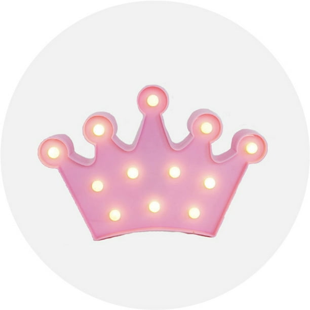 Lampara De Noche/luz Led/ Diferentes Formas/color A Escoger /corona ...