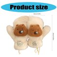 Cartoon Plush Mittens for Adult Kids Winter Warm Gloves Furry Thick ...