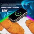Large RGB Wireless Charging Mouse Pad Orange Pumpkins14 LED Modes Non ...