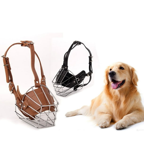 Pet Muzzle Metal Wire Basket Design Anti-biting Masks for Small Medium ...