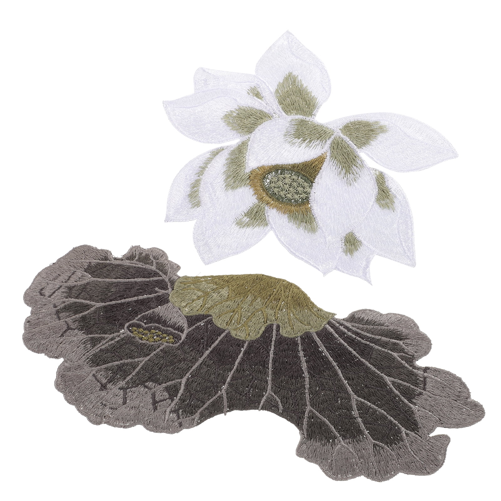 Click here for Oakleem 2pcs Flower Iron On Patches Embroidered Ap... prices