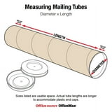 Crownhill Mailing Tube, 48inLx4in.dia, Brown, PK15 P4048K - Walmart.com