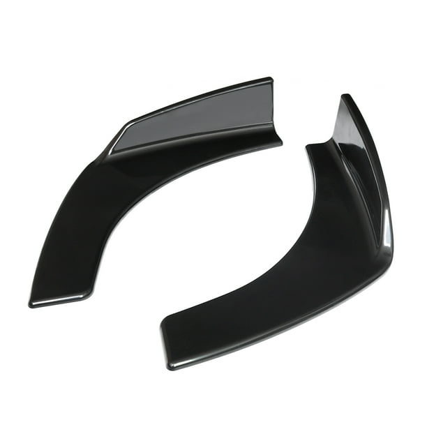 FlyFlise 2PCs Universal Black Car Front Body Shovel Deflector Spoiler ...