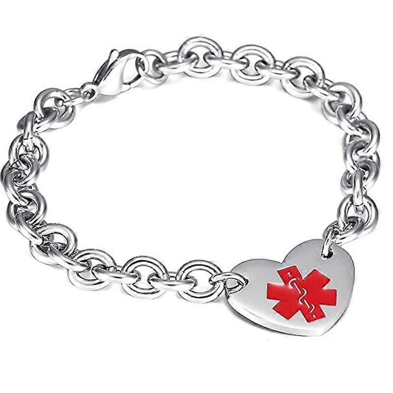 Click here for Zhh Stainless Steel Engraved Medical Alert Heart L... prices