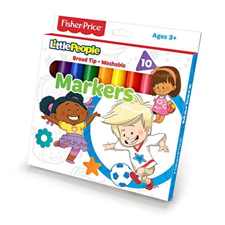 Primary Colors Fisher Price 10ct Classic Markers (465-FP) | Walmart Canada