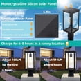 Solar Lamp Post Light Outdoor Waterproof，Solar with 3.5in Pier Mount ...