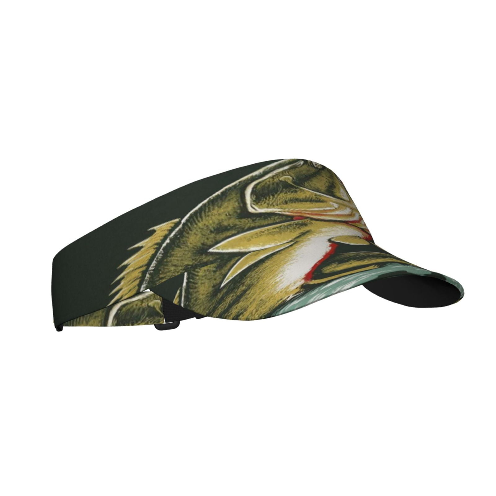 Balery Largemouth Bass jumps out of water Gorra deportiva con visera ajustable para mujer y ...