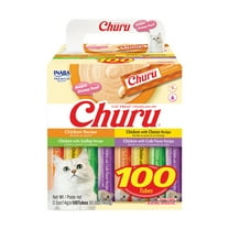 INABA Churu Lickable Cat Treats, Grain‑Free Creamy Purée, Chicken ...