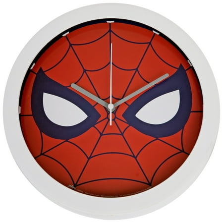 Marvel Comics Spider-Man Face Symbol Character 9 3/4 Wall Clock ...
