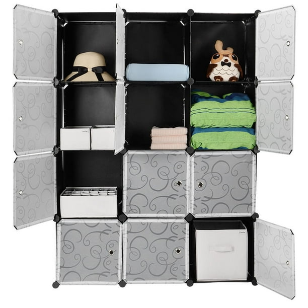 12 Cube Bedroom Armoire Wardrobe Closet, Clothes Closet Modular ...