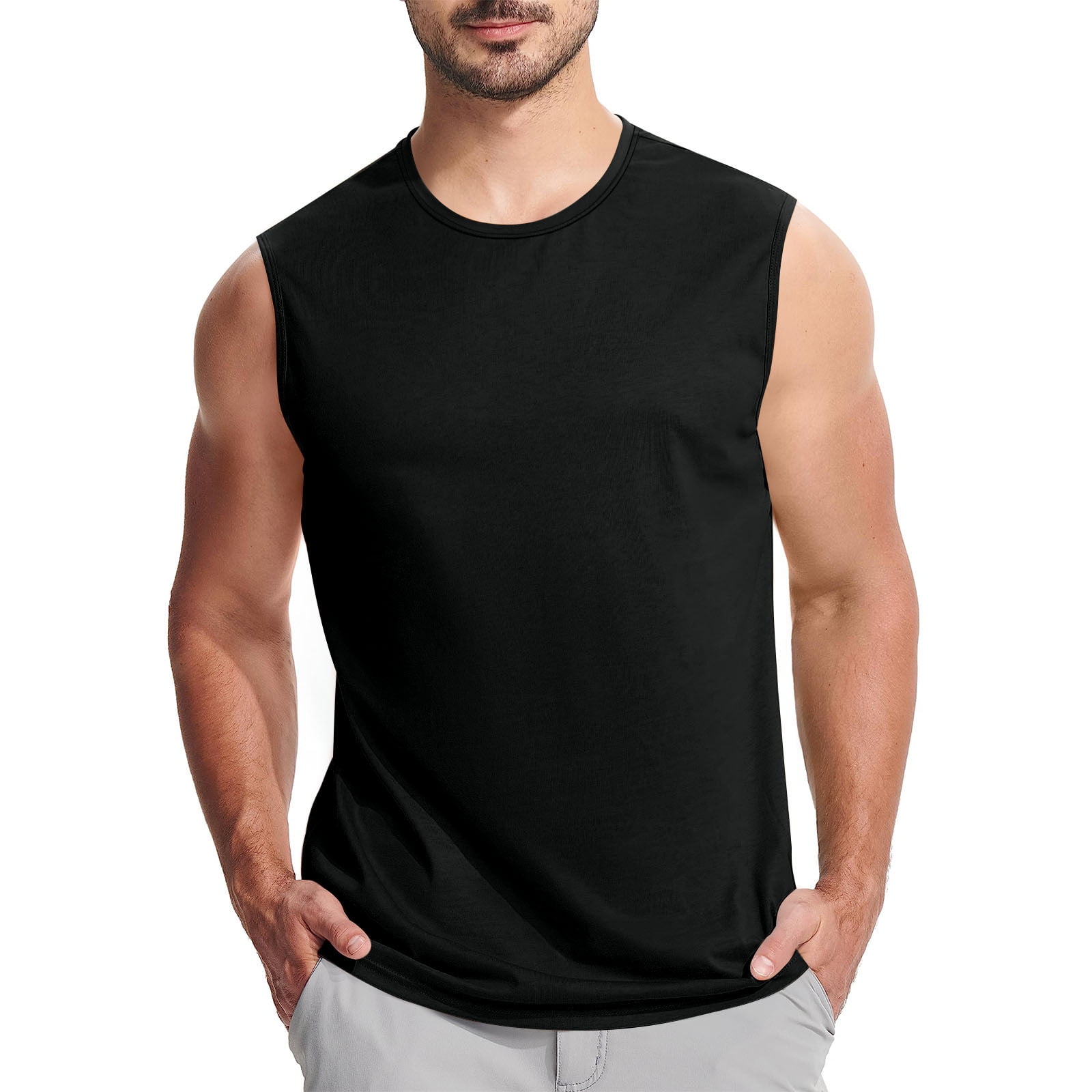 Click here for Posijego Mens Casual Tank Tops Crew Neck Muscle Sl... prices