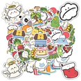 35pcs-70pcs Cartoon Animal Stickers Cute Food Stickers Cartoon Holiday ...