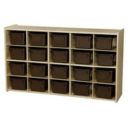 Edsal Muscle Rack PDT5 5-Drawer Tower, Black Frame with Clear-Drawers ...