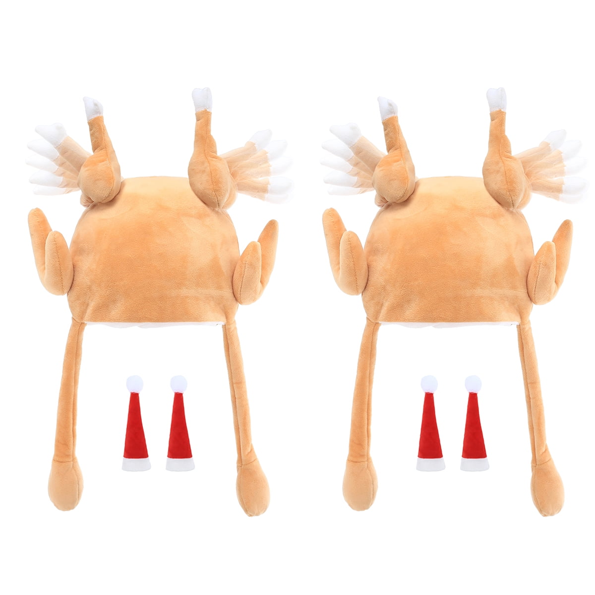 2 Pack Thanksgiving Turkey Hat, Movable Legs for Funny Happy Holiday ...
