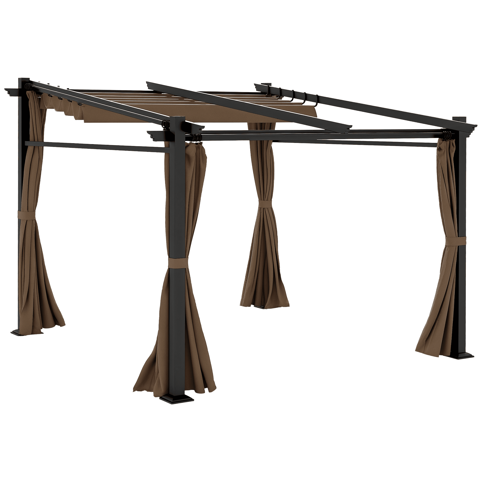 Click here for Outsunny 10 X 10 Metal Pergola W/ Retractable Cano... prices