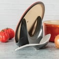 Hutzler Pot Lid Stand & Spoon Rest, Keeps Your Kitchen Countertop Clean ...