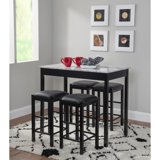 Lancer Backless Counter Stools, Black - Set of Two - Walmart.com