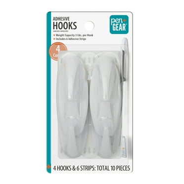 Command Designer Hooks Value Pack, White, Medium, 4 Hooks, 8 Strips ...