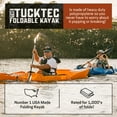 Tucktec, Foldable Kayak, 10' PRO, Portable Blue Hard-Shell - Walmart.com