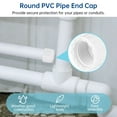 1/2" PVC Pipe End Caps, 20PCS Female Threaded Plug Adapters, PVC Pipe ...
