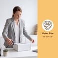 12x9x3 White Shipping Boxes, 25 Pack Corrugated Mailer Boxes for Small ...
