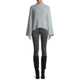 Dreamers by Debut Women's Lightweight Mock Neck Sweater - Walmart.com