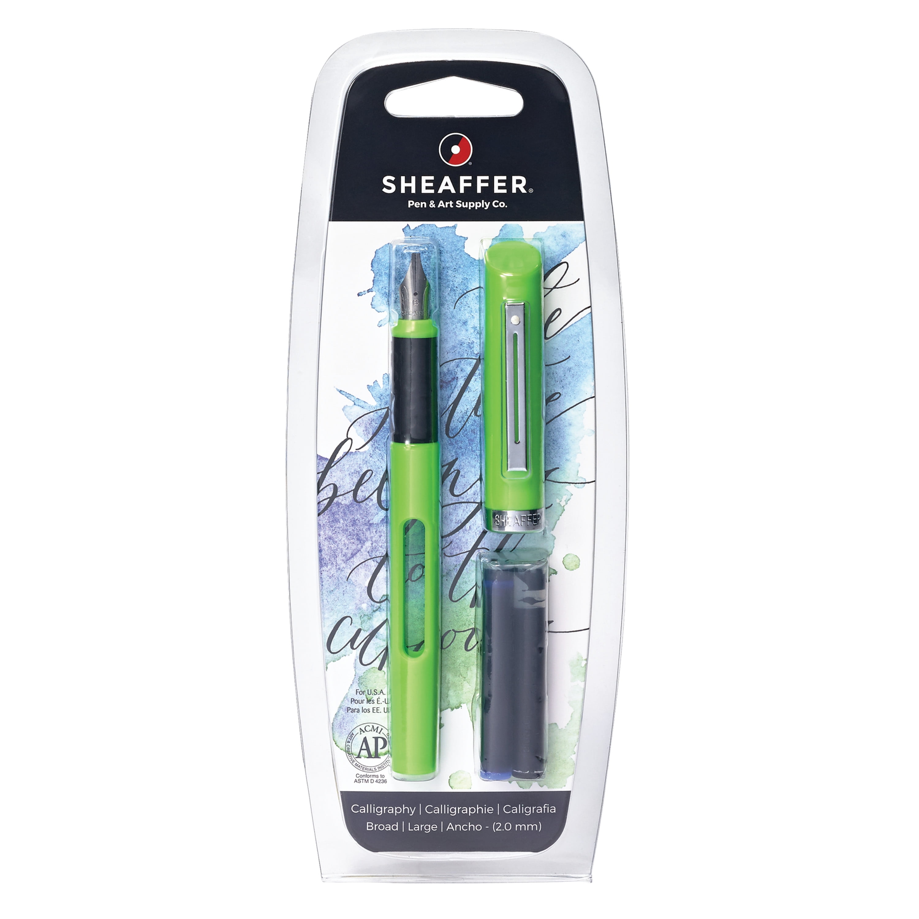 Sheaffer Viewpoint Calligraphy Pen, Fine, Lime - Walmart.com