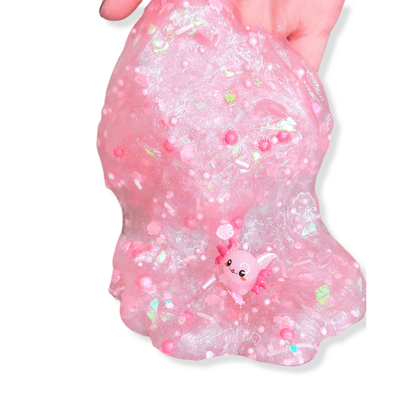 Pinky The Axolotl Handmade Clear Slime - Walmart.com