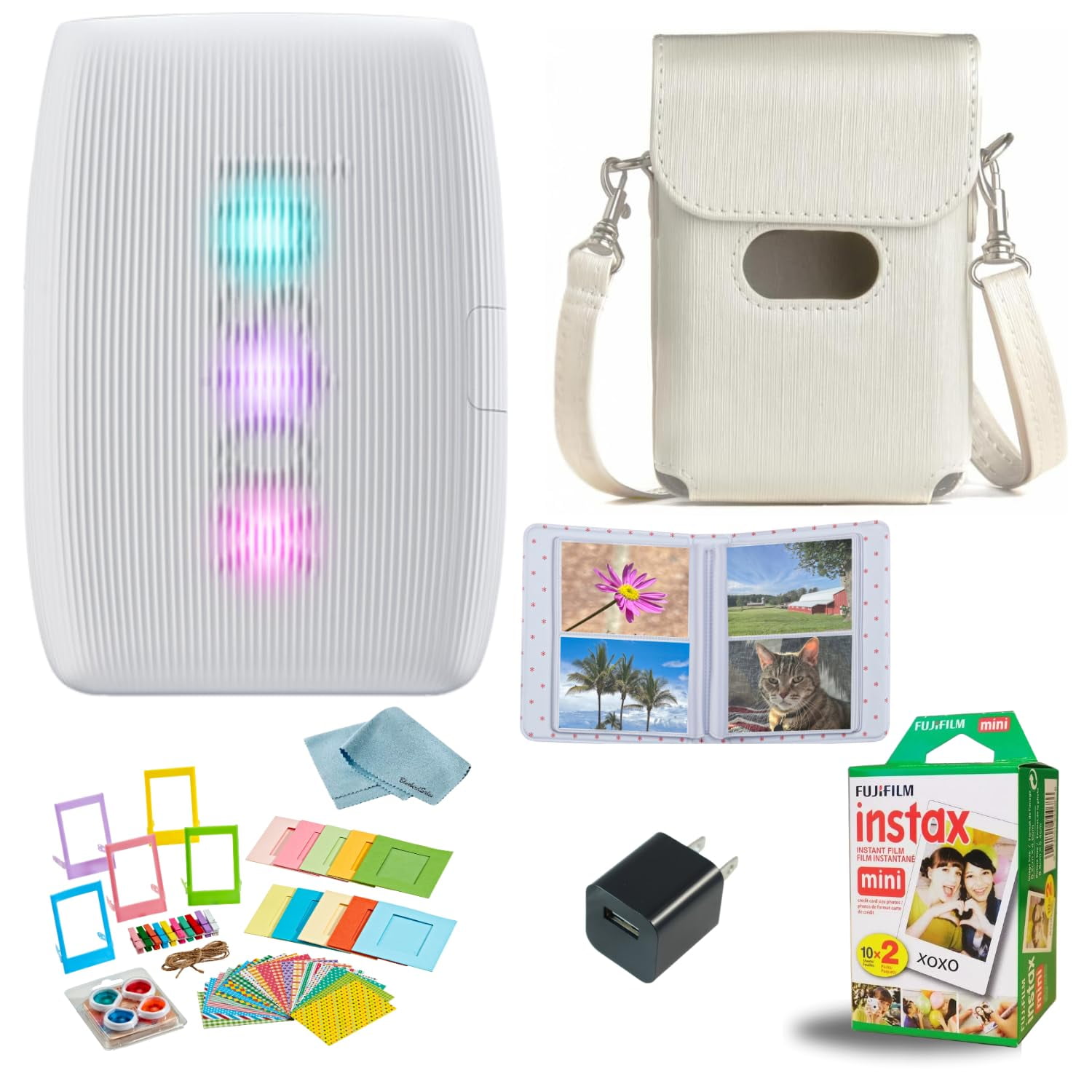 Fujifilm INSTAX Mini Link 3 Smartphone Printer + INSTAX Mini Instant ...
