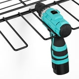 Power Tool Storage Rack with Basket, Wall Mounted Heavy Duty Tool Shelf ...