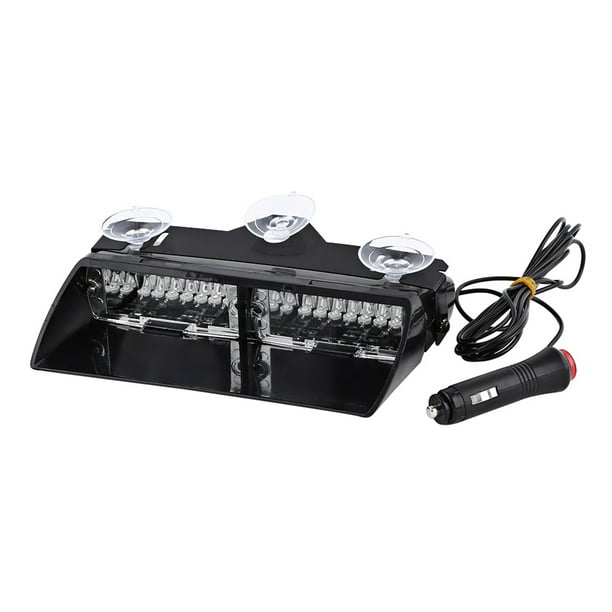 16 LED 16W Pare-Brise Super Lumineux Flash d'Urgence Stroboscopique ...