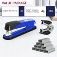 BAODELI Metal Stapler, Heavy Duty 50 Sheet Capacity, Full Strip, No Jam ...
