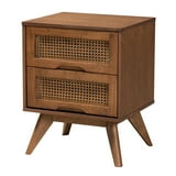 Free Shipping! Baxton Studio Melora Mid-Century Modern Walnut Wood King ...