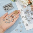 304 Stainless Steel Charms with Jump Rings Blank Stamping Tag Flat ...