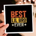 3drose, Best Little Brother Ever Colorful Stylish Text Art on Black ...